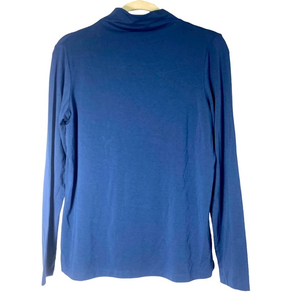 Norm Thompson | Tops | Norm Thompson Form Fitting Turtleneck Blue Teal ...
